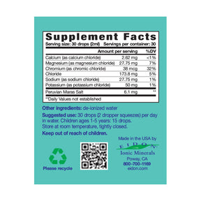 Liquid Ionic Electrolytes Mineral Supplement | Eidon Ionic Minerals